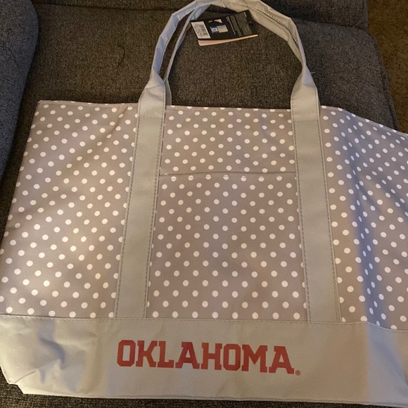 Logo Athletic | Bags | Oklahoma Logo Dot Tote Bag | Poshmark